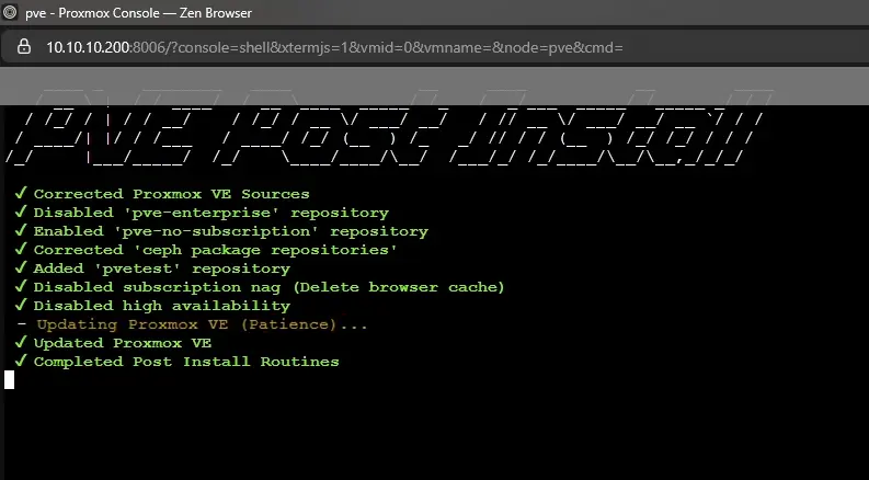 Installing Proxmox and Post Installation | Ashish Ghimire